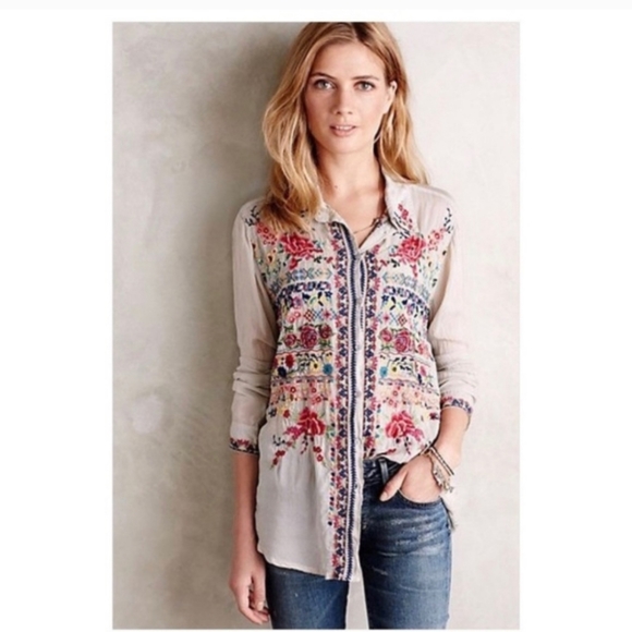 Johnny Was | Tops | Johnny Was Tunic From Anthropologie | Poshmark